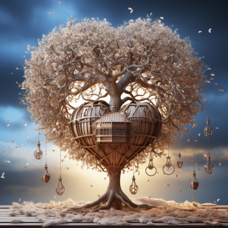 A Visual Representation of a Concept of Emotion Such As Love Loss or ...