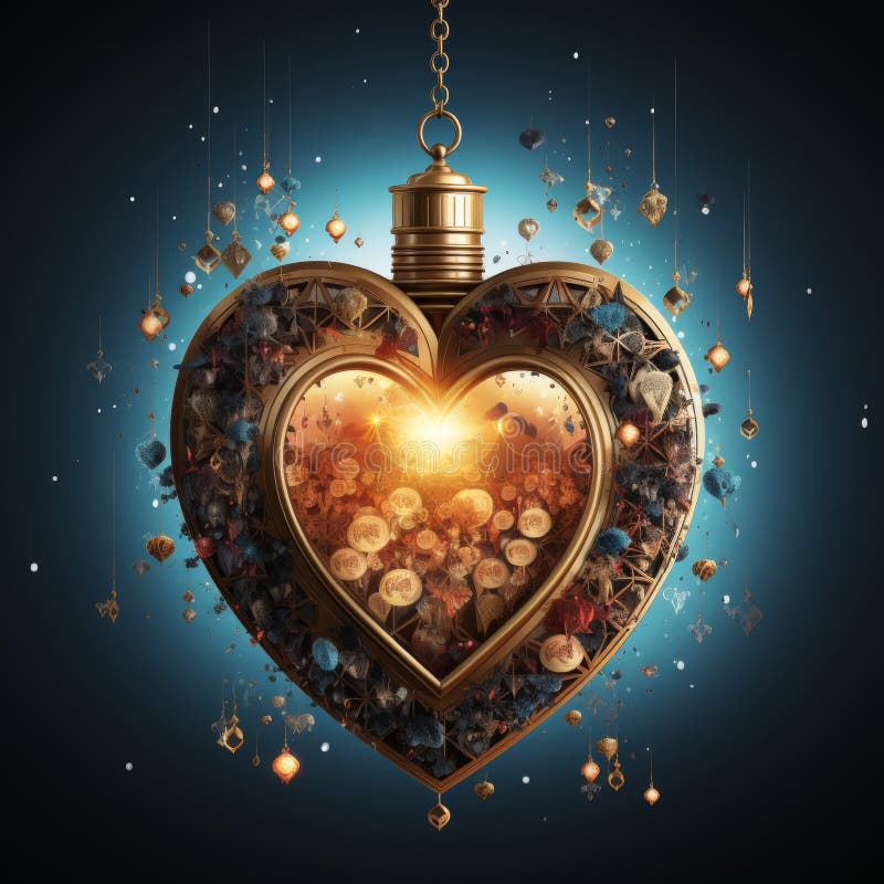 A Visual Representation of a Concept of Emotion Such As Love Loss or ...