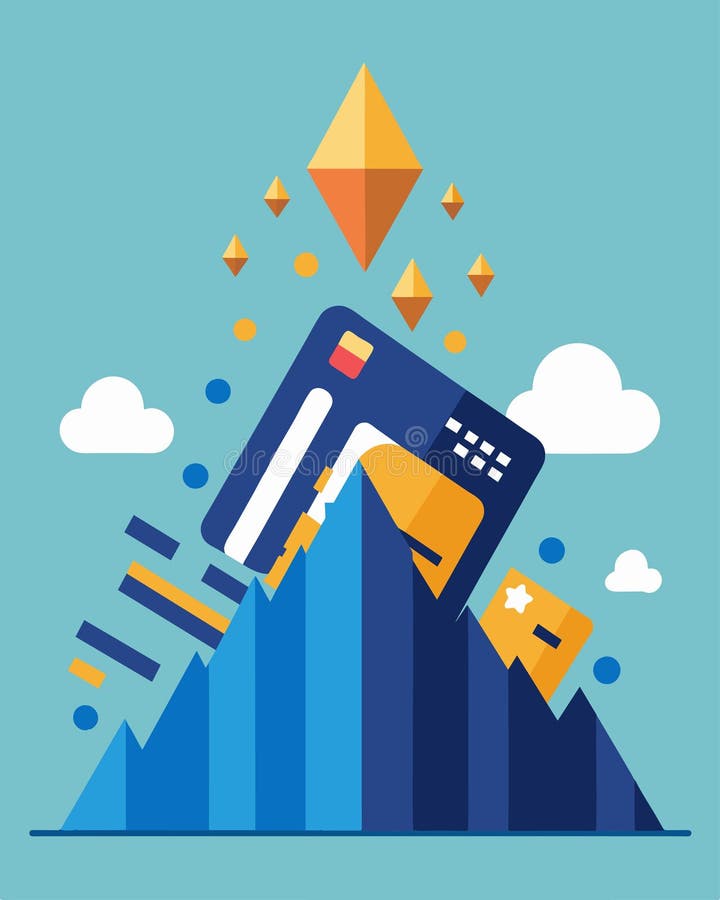 A Visual Representation of a Credit Card Avalanche Where One Small ...