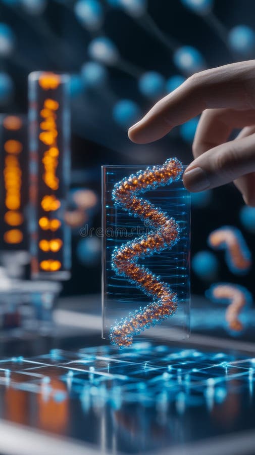 Visual Representation of CRISPR Technology Showcasing DNA Manipulation ...