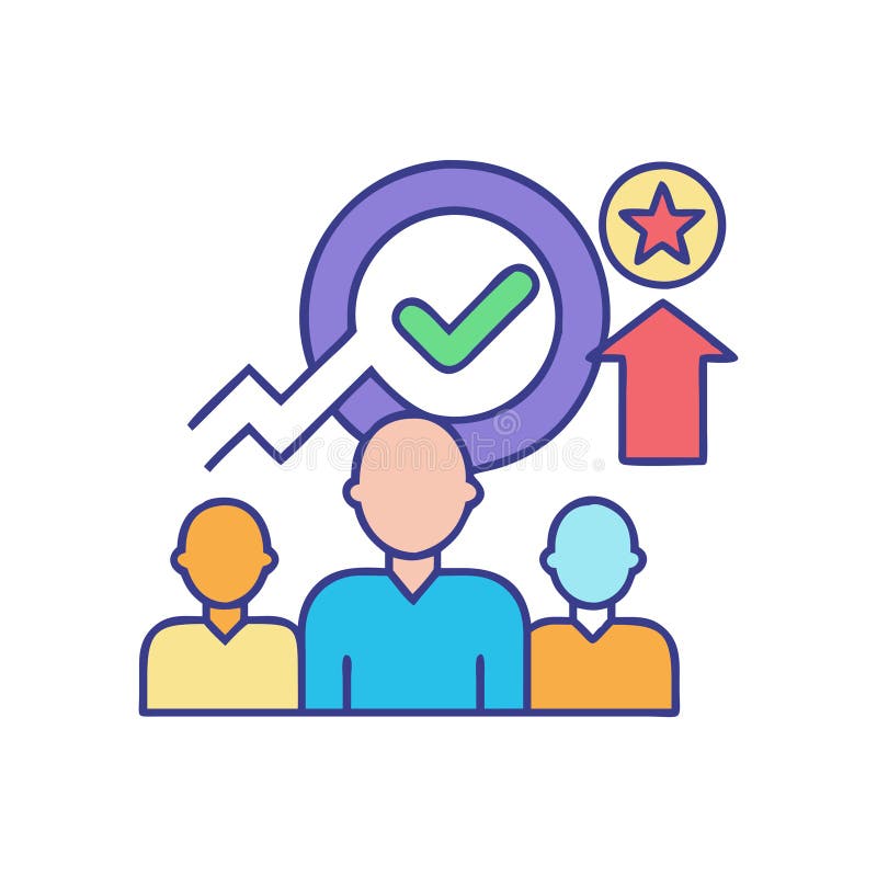 Visual Representation of Customer Service Performance Stock Vector ...