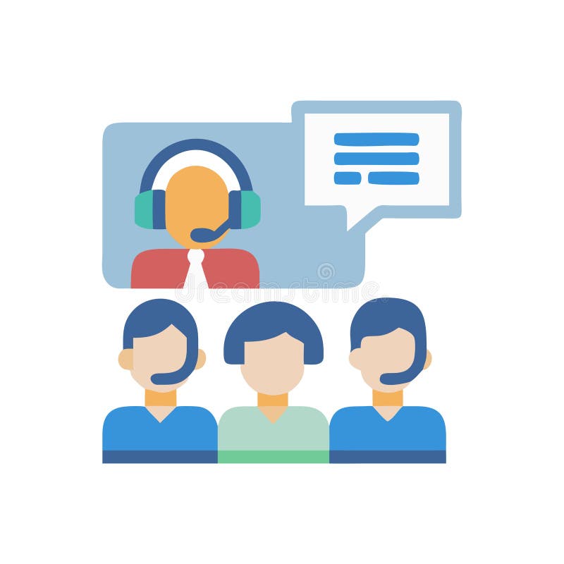 Visual Representation of Customer Service Training Stock Vector ...