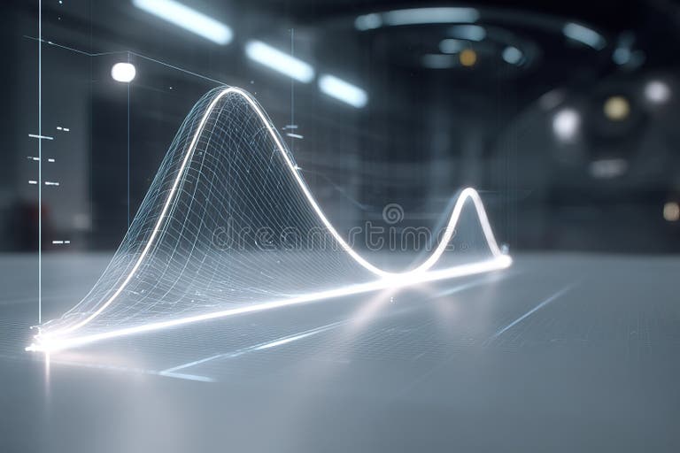 Visual Representation of Data Analysis Showcasing a Wave Graph in a ...