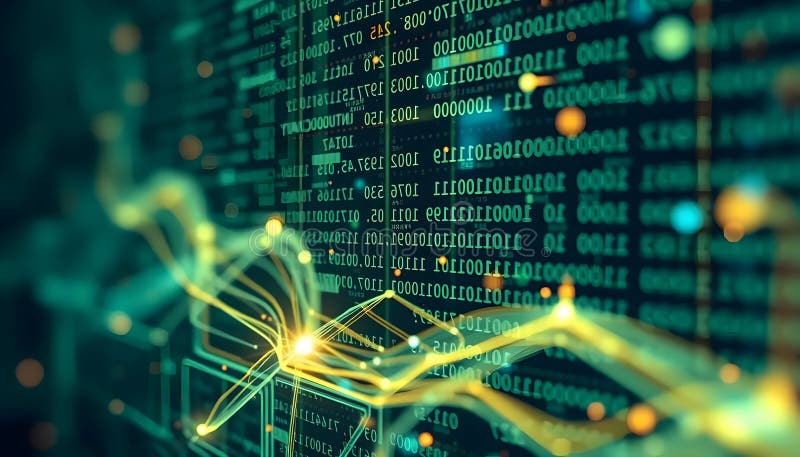 Visual Representation of Data Displaying Processing and Analysis Stock ...