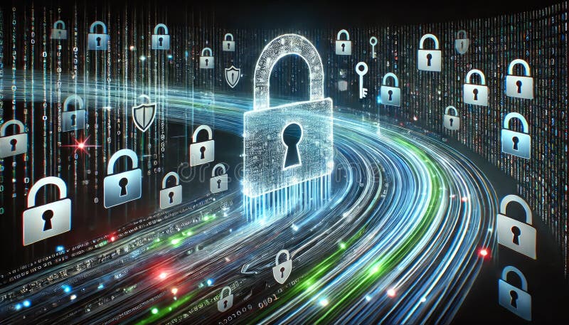 Visual Representation Of Data Encryption Streams Of Binary Code 3739