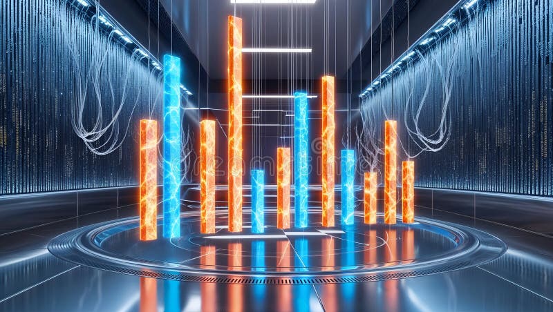 Visual Representation of Data Trends with Vibrant Colored Bars in a ...