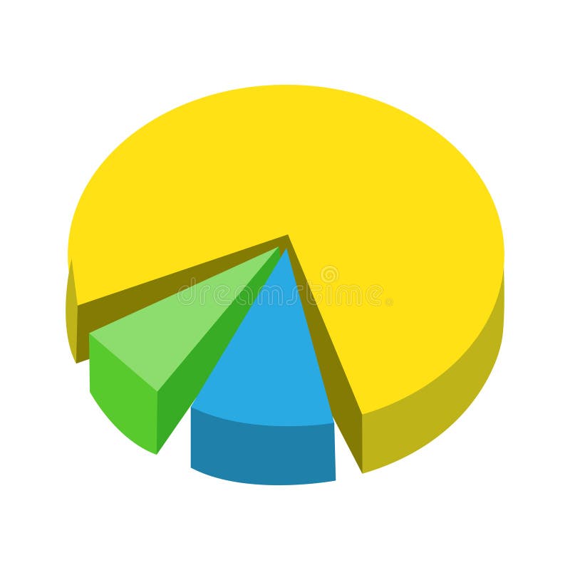 Visual Representation of Data Using a Colorful Pie Chart Illustrating ...