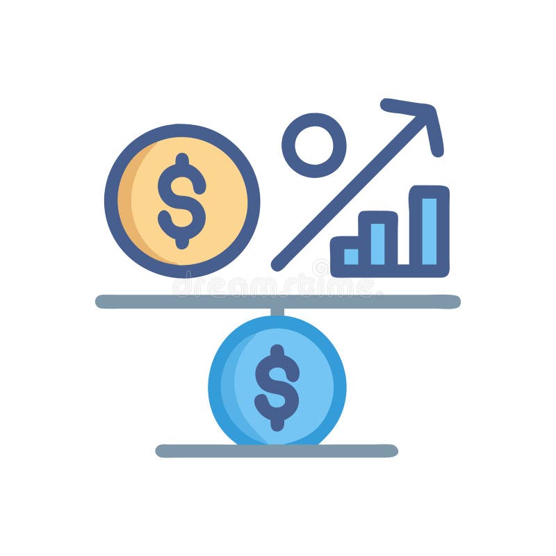 Visual Representation of Debt To Equity Ratio Stock Vector ...