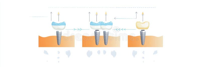 Visual Representation of the Dental Implant Process Showcasing Each ...