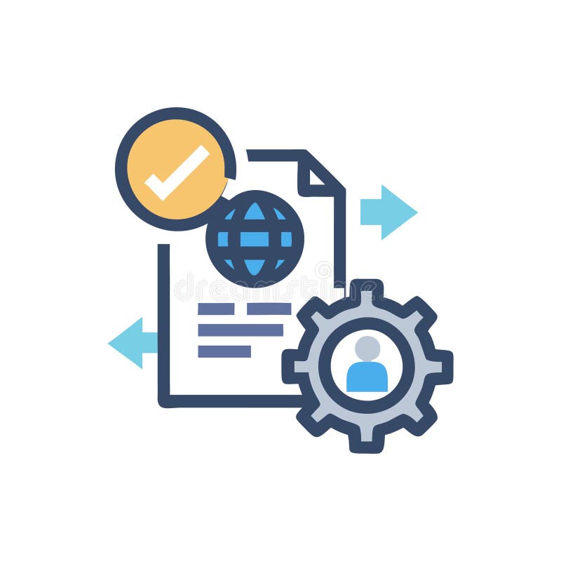 Development Rights Icon for Regulatory Requirements Stock Illustration ...