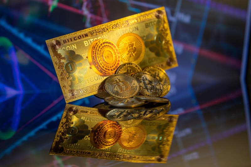 Bitcoin Illustrations stock illustration. Illustration of blockchain ...