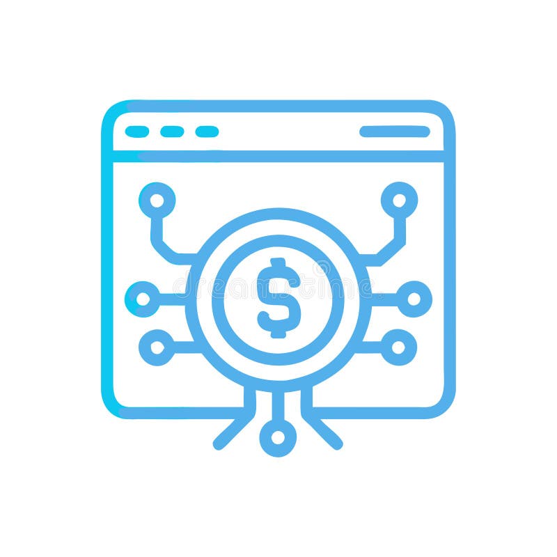 Visual Representation of Digital Currency Stock Vector - Illustration ...