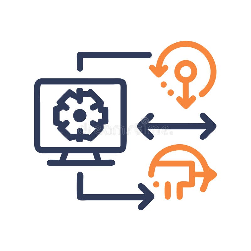 Visual Representation of Digital Transformation Strategies Stock Vector ...