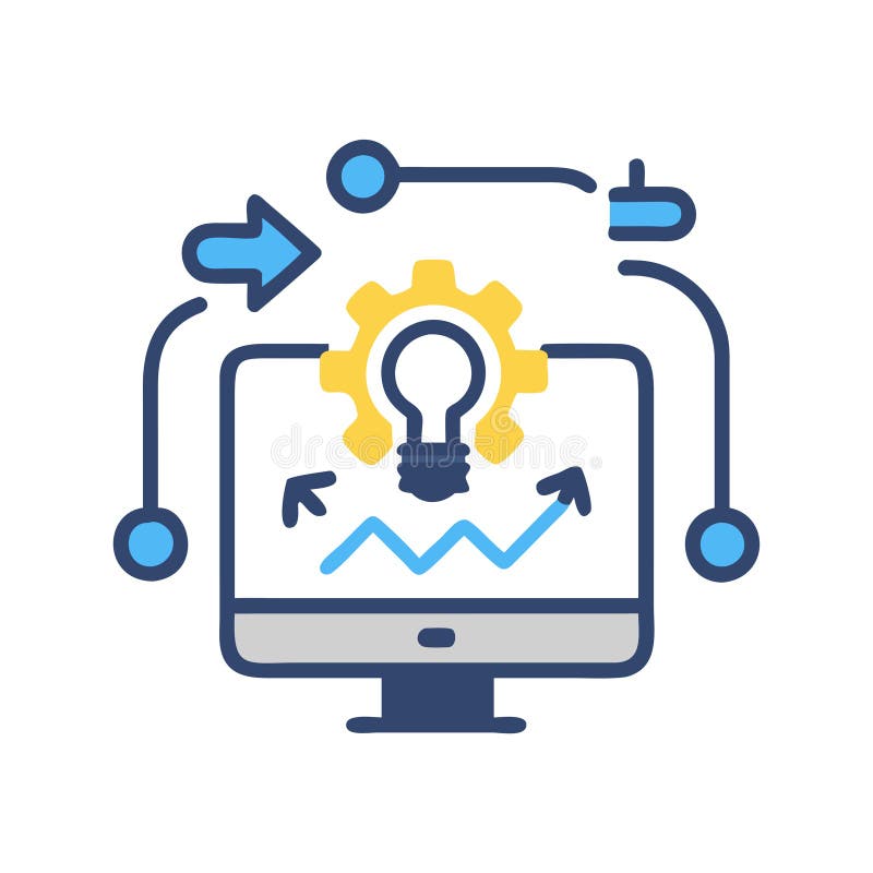Visual Representation of Digital Transformation Strategies Stock Vector ...