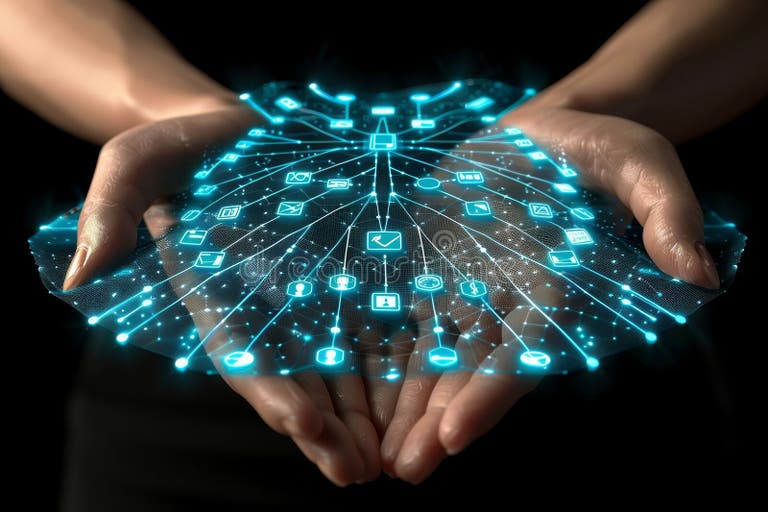 Visual Representation of Document Management Concepts Featuring Icons ...