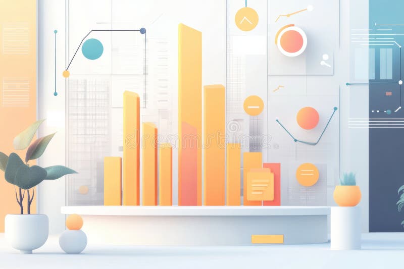 Visual Representation of E-commerce Sales Growth with Bar Charts and ...