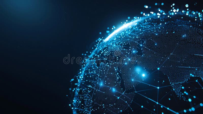 A Visual Representation of Earth Depicted As a Starry Sky or Cosmic ...