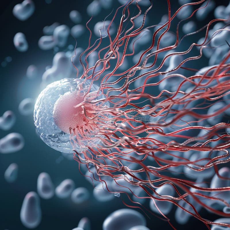 Visual Representation Egg and Sperm Unite in Human Reproduction Process ...