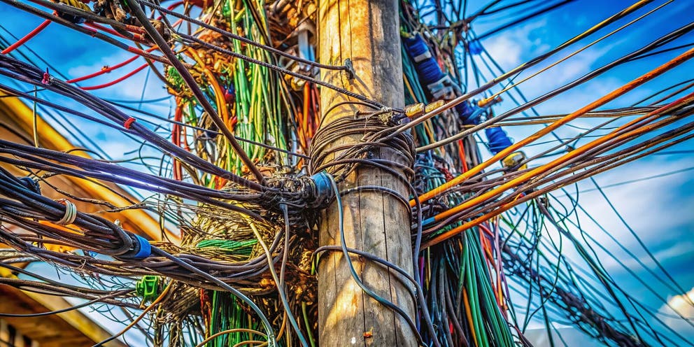 A Visual Representation of Electrical Grid Complexity Tangled Power ...