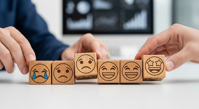 Understanding Emotional Intelligence Concept with Wooden Blocks Showing ...