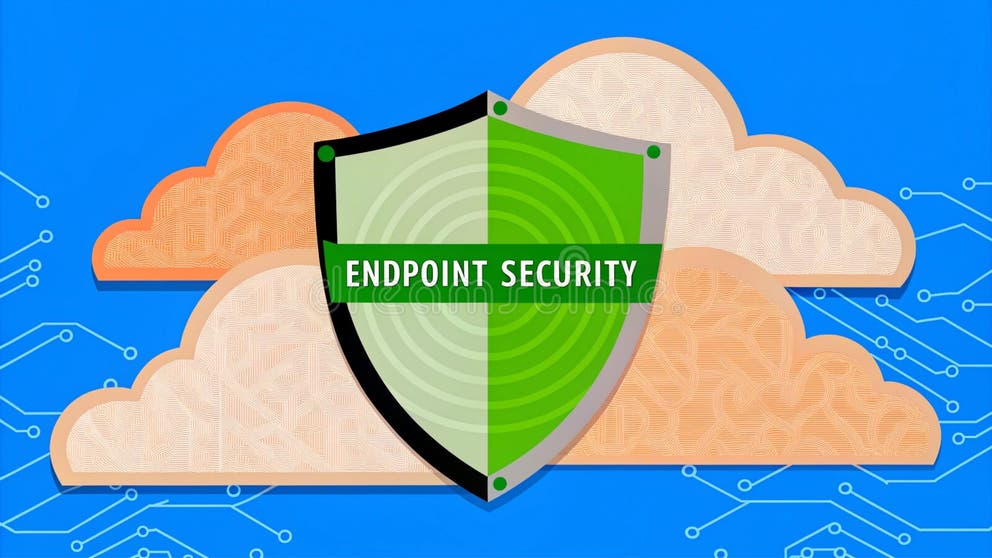 Visual Representation of Endpoint Security with Shield and Cloud ...