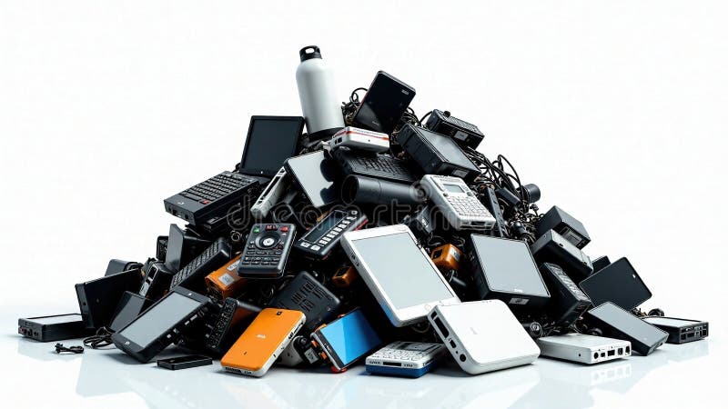 A Visual Representation of EWaste Recycling a Mountain of Discarded ...