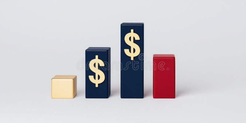 A Visual Representation of Financial Growth, with Blocks Showcasing ...