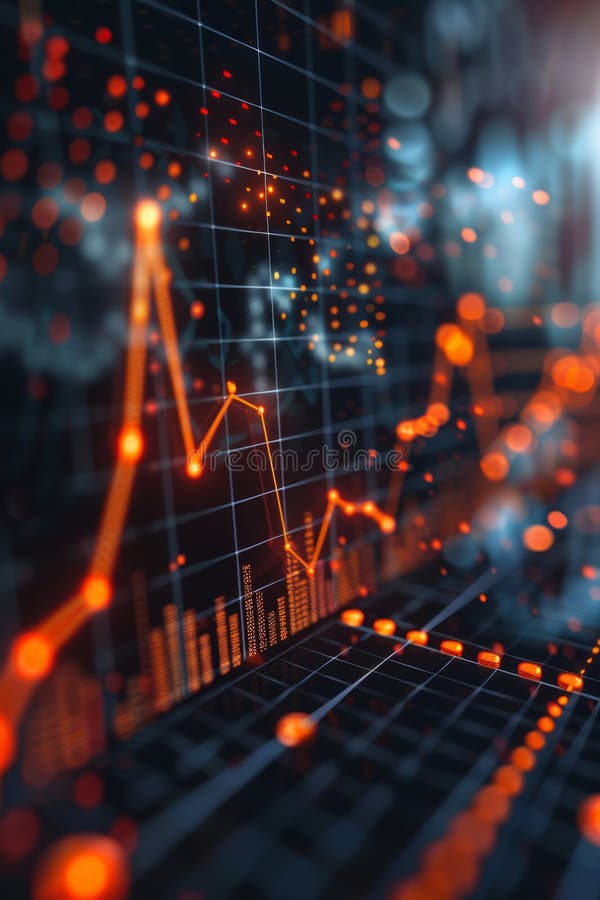 Visual Representation of Financial Growth Showing Positive Trends and ...