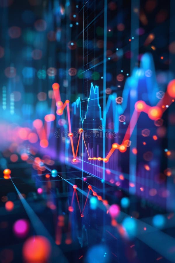 Visual Representation of Financial Growth Showing Strong Economic ...