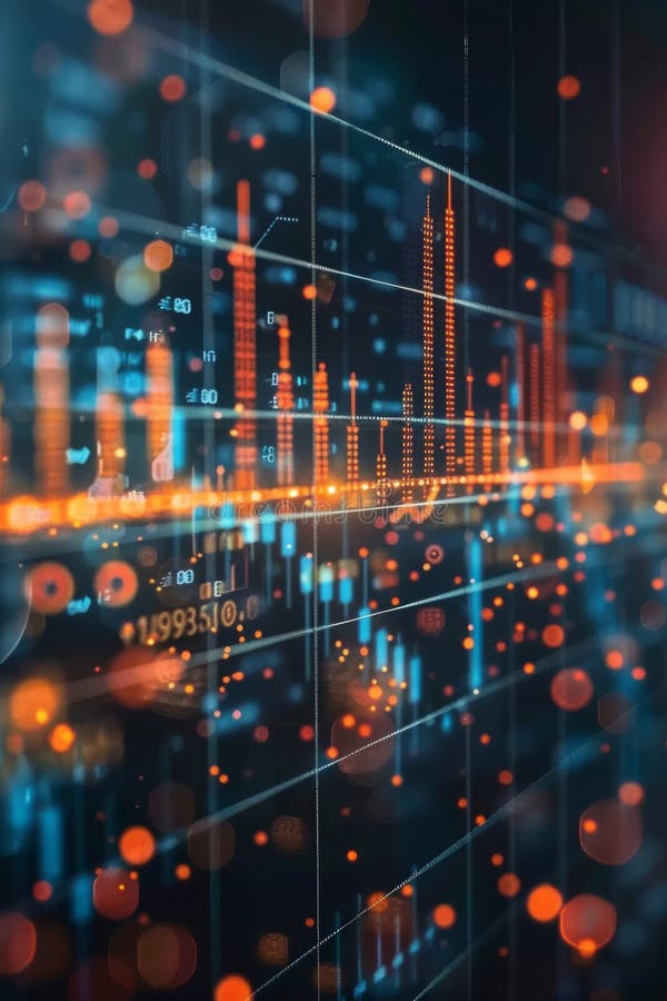 Visual Representation of Financial Growth Showing Upward Trends and ...