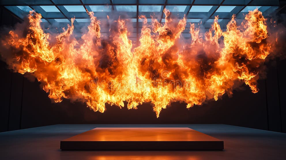 Visual Representation of Fire and Smoke Forming a Captivating ...