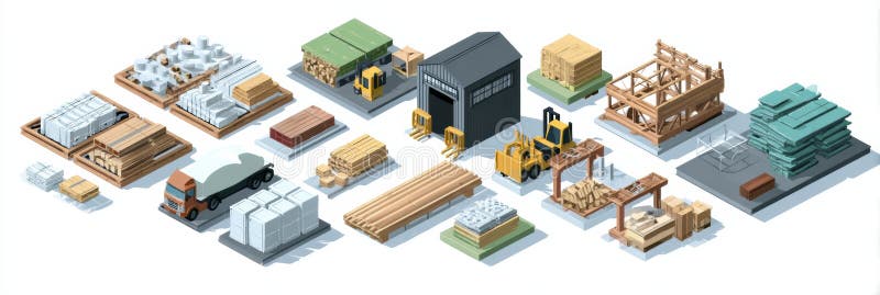 Visual Representation of Flat Isometric Supply Chain for Building ...