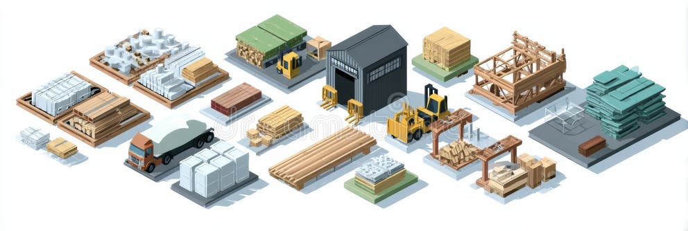 Visual Representation of Flat Isometric Supply Chain for Building ...