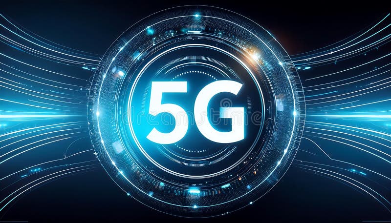 Visual Representation of 5G Technology, Showcasing Speed and ...