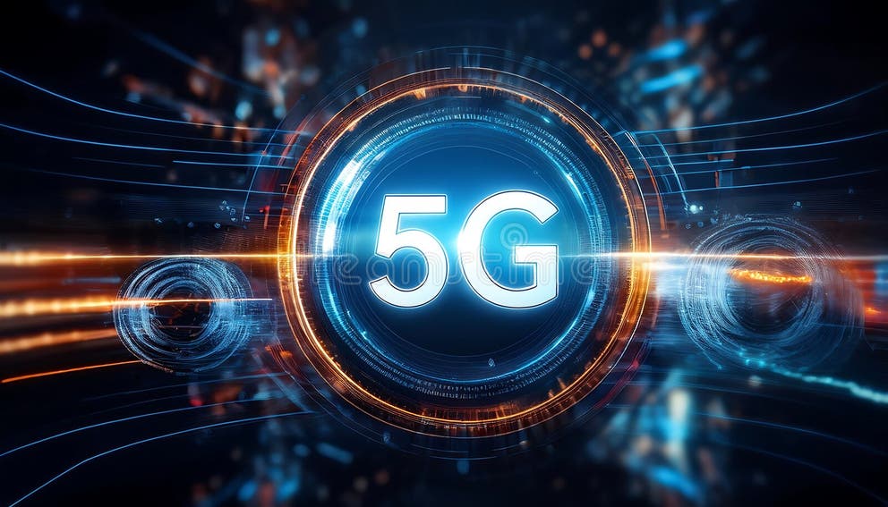 Visual Representation of 5G Technology, Showcasing Speed and ...