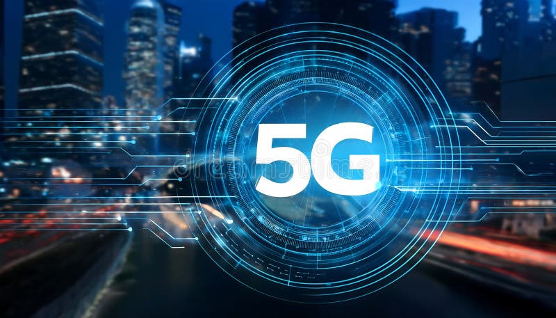 Visual Representation of 5G Technology, Showcasing Speed and ...