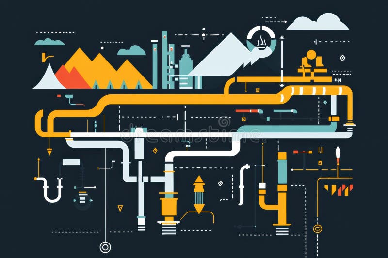 Visual Representation of Gas Pipeline Flow and Infrastructure in a ...