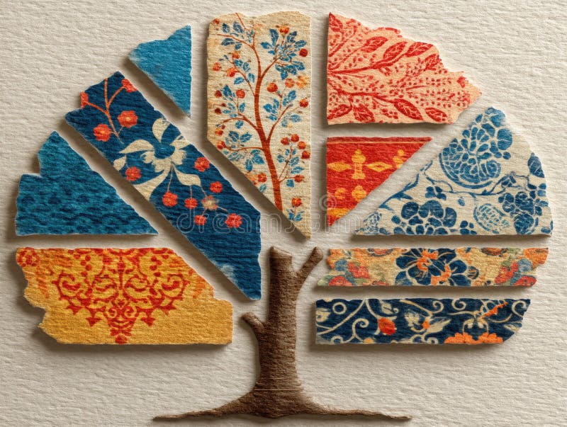 A Visual Representation of a Genealogical Family Tree Stock Photo ...