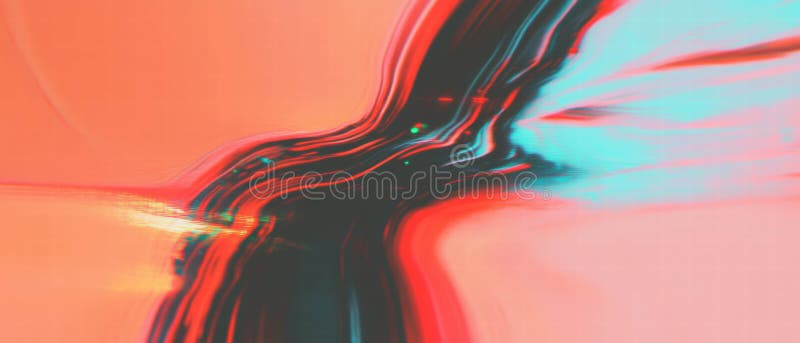 Visual Representation of Glitch Effect Showcasing Distorted Digital ...