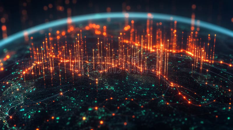 Visual Representation of Global Connectivity with Bright Data Points ...