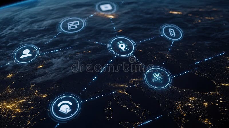 Visual Representation of a Global Network with Digital Icons ...