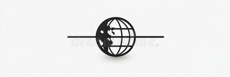 Visual Representation of a Globe Symbolizing Global Connectivity in a ...