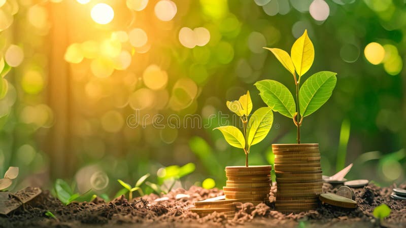 A Visual Representation of Growth and Prosperity, Featuring a Stack of ...