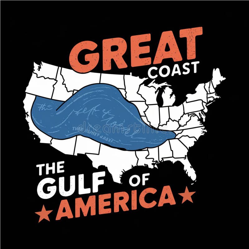 A Visual Representation of the Gulf of America, Stock Illustration ...