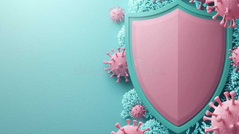 Visual Representation of Health Protection Against Viruses with Shield ...