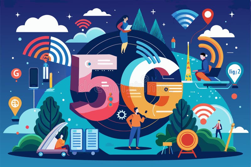 Visual Representation Highlighting Advancements in 5G Connectivity ...