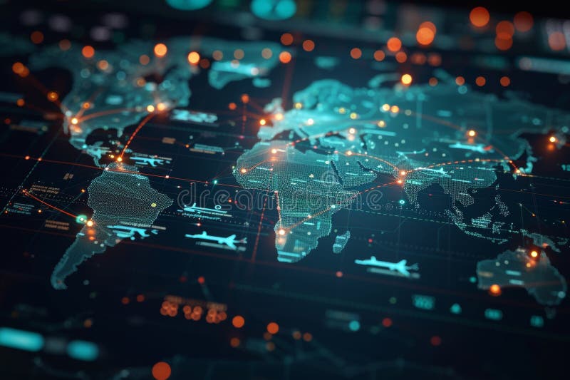 This Visual Representation Highlights Global Air Travel Dynamics ...