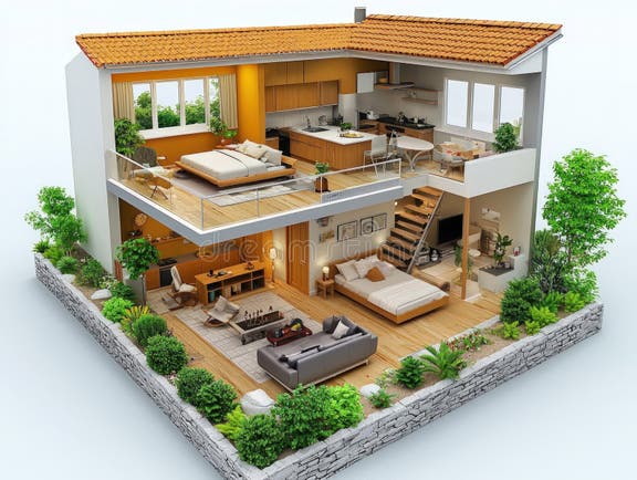 A Visual Representation of Home Safety Measures, Emphasizing Preventive ...