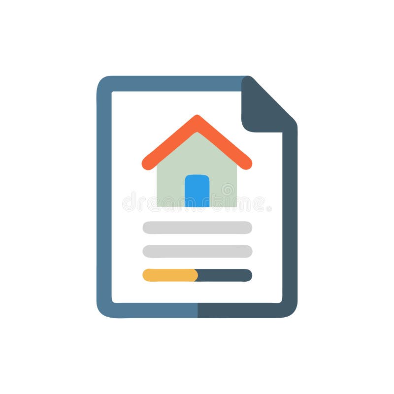 Housing Policy Framework Icon for Planning Stock Illustration ...