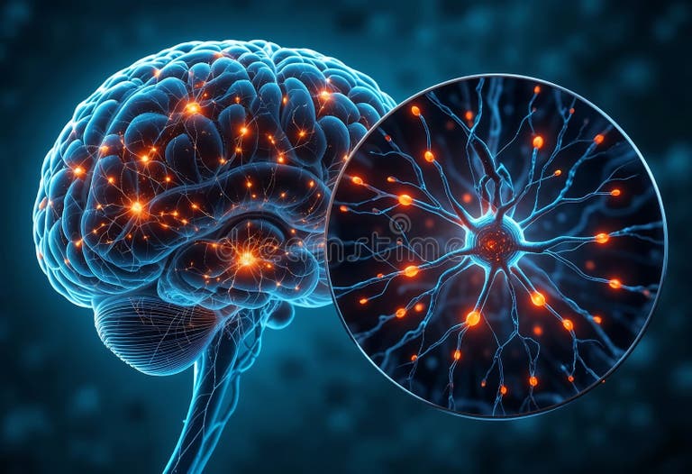 A Visual Representation of the Human Brain with Illuminated Neurons ... A Visual Representation of the Human Brain with Illuminated Neurons ...